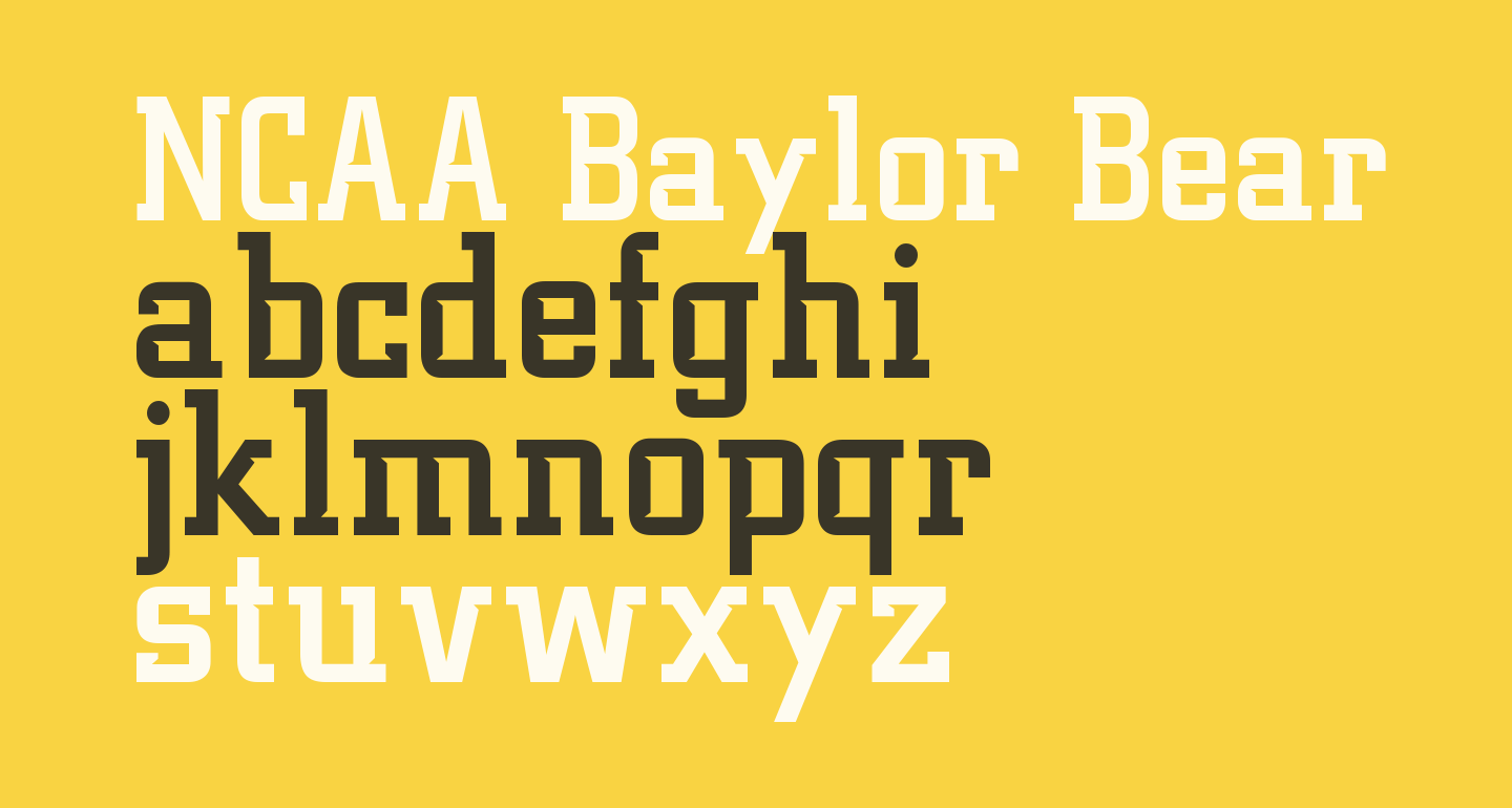 NCAA Baylor Bear Claw free Font - What Font Is