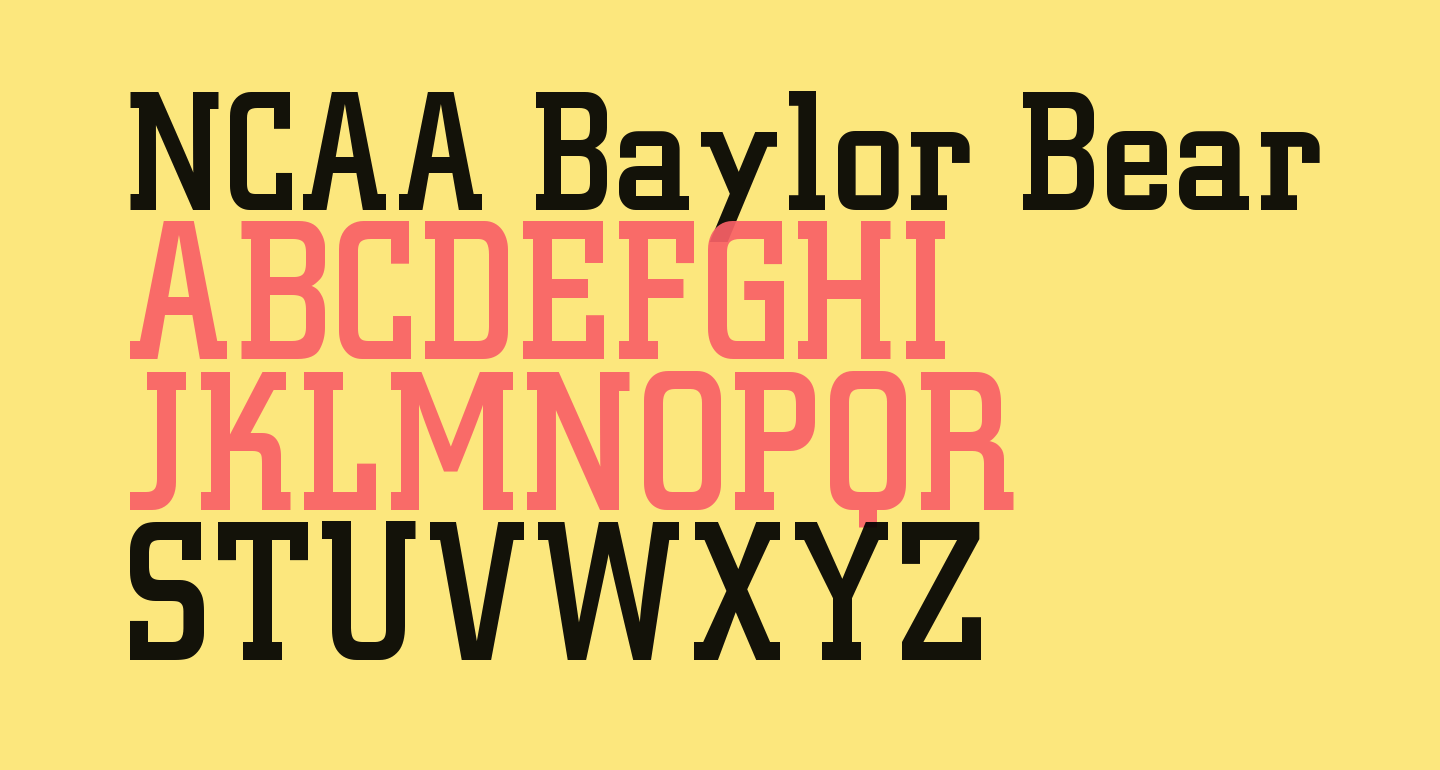 NCAA Baylor Bear Paw free Font - What Font Is