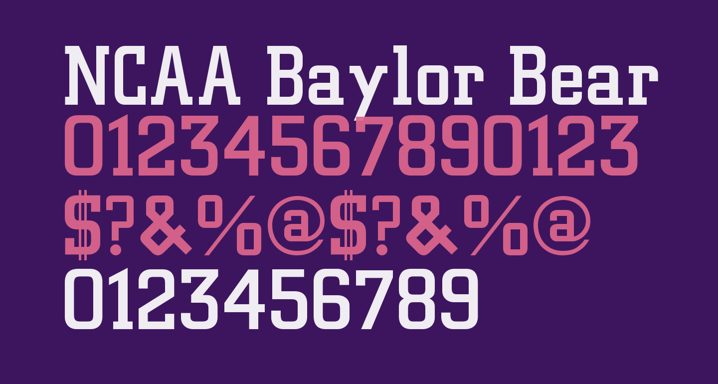 NCAA Baylor Bear Paw free Font - What Font Is