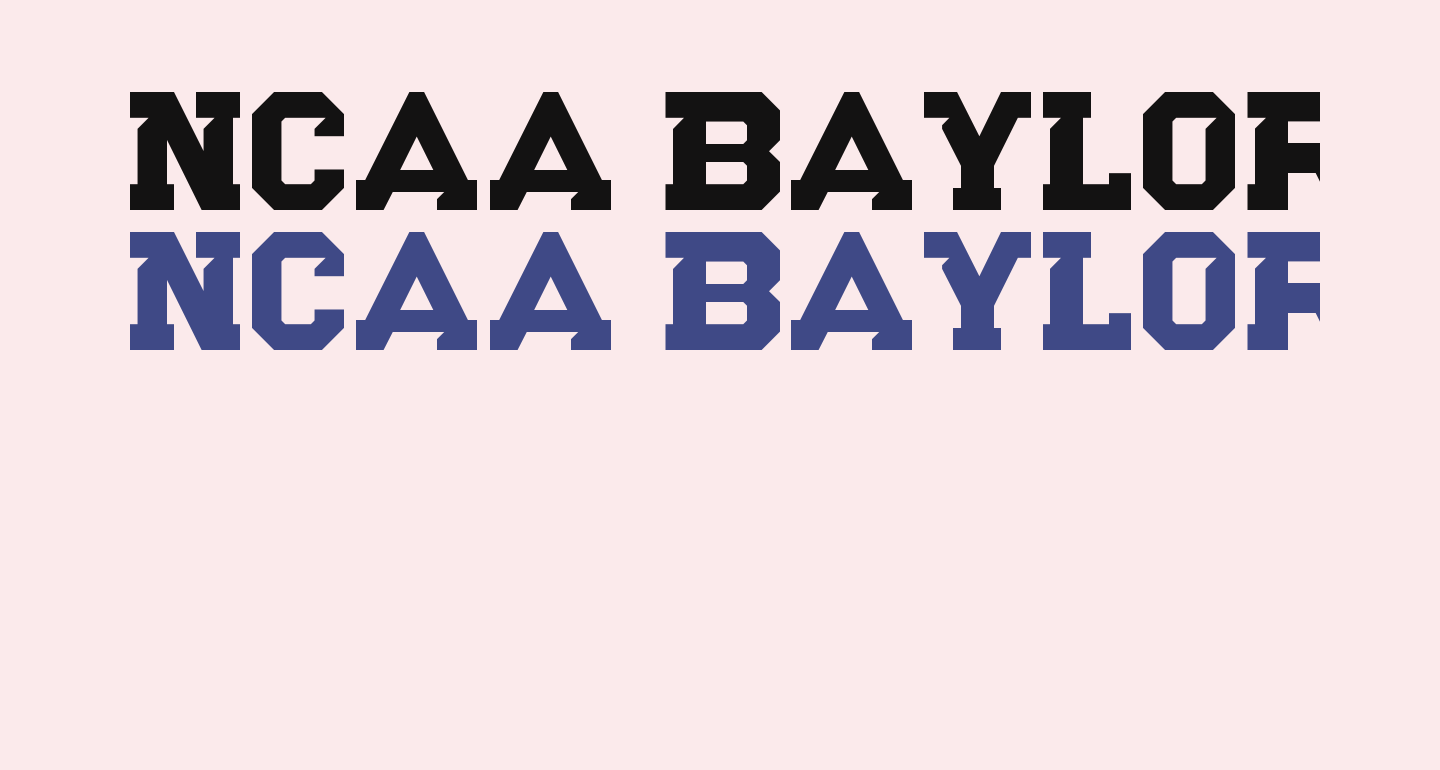 NCAA Baylor Bears Football free Font - What Font Is