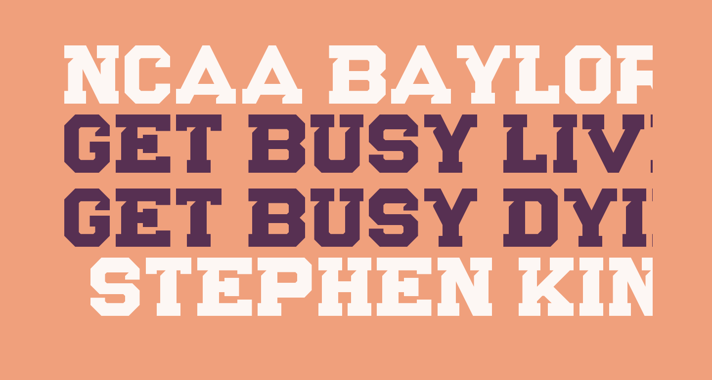 NCAA Baylor Bears Football free Font - What Font Is