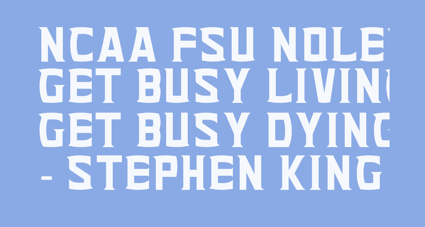 NCAA FSU Noles Glades Bold free Font - What Font Is