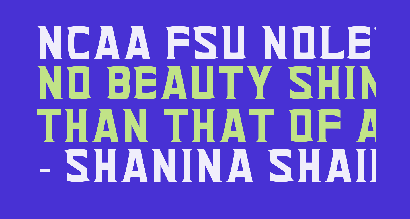 NCAA FSU Noles Glades Bold free Font - What Font Is