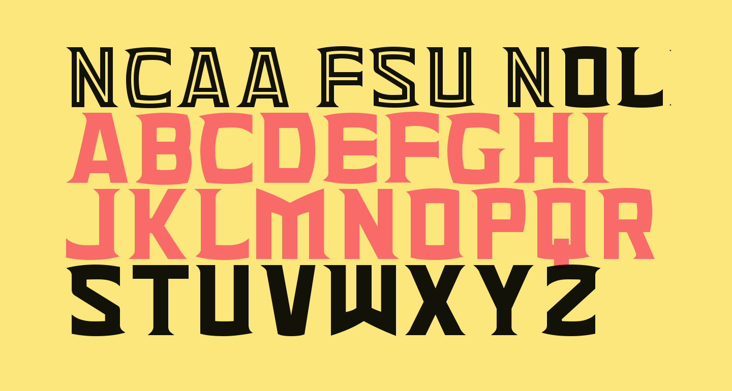 NCAA FSU Noles Unconquered free Font - What Font Is