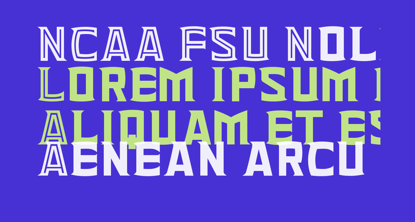 NCAA FSU Noles Unconquered free Font - What Font Is