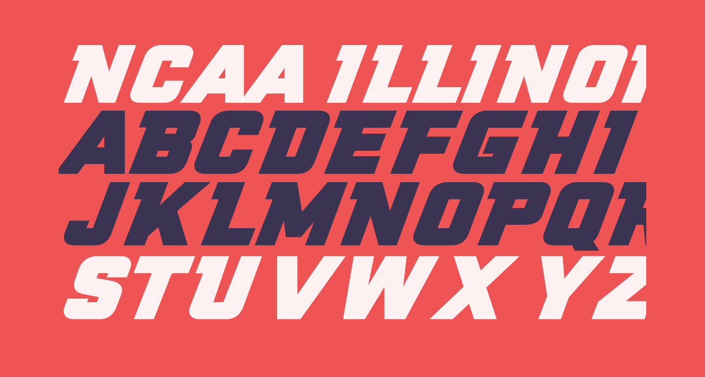 NCAA Illinois Fighting Illini Bold free Font - What Font Is