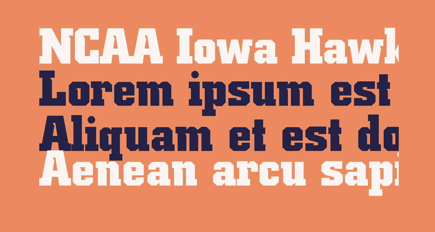NCAA Iowa Hawkeye 2017 Bold free Font - What Font Is