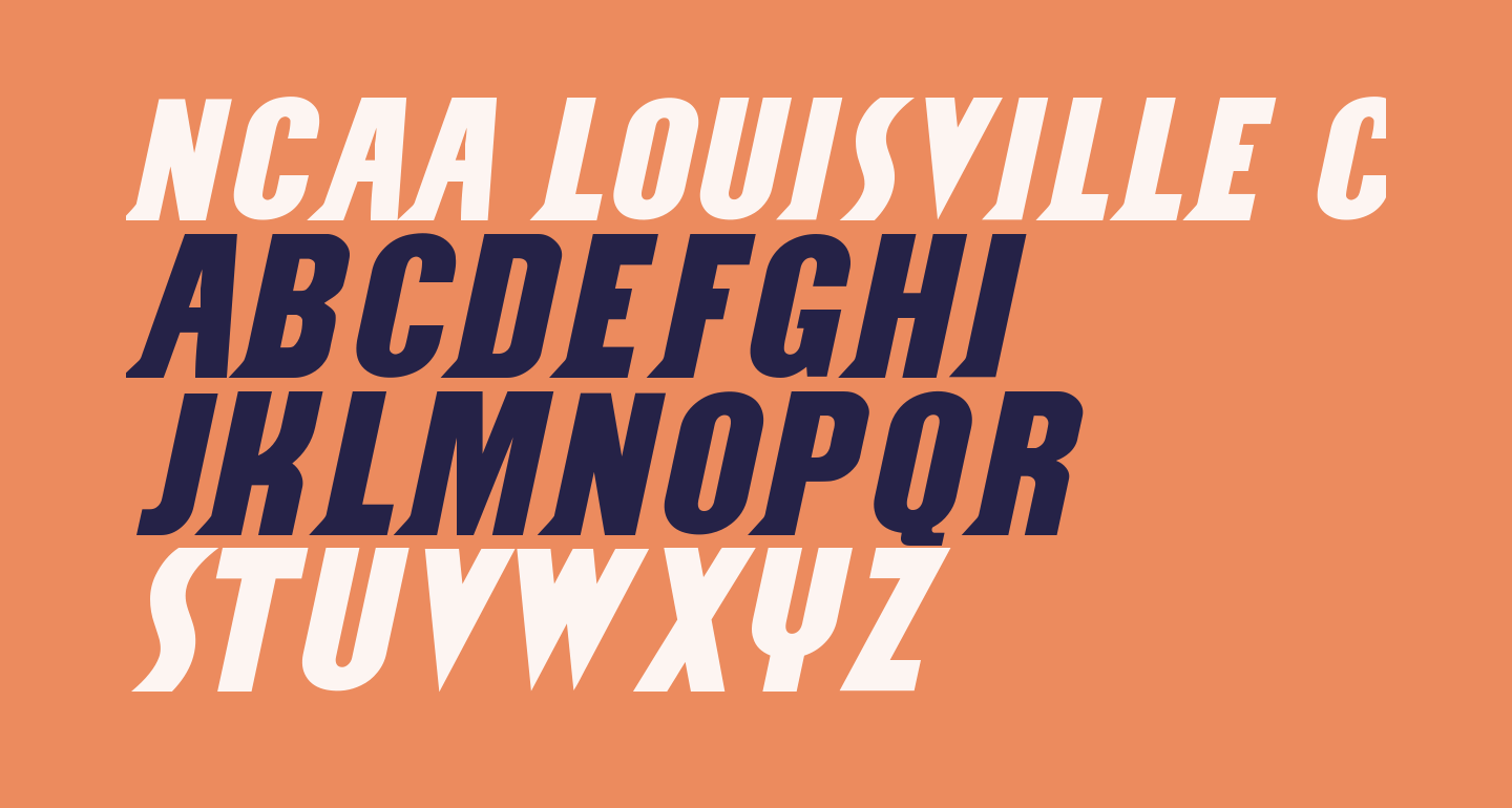 NCAA Louisville Cardinals free Font - What Font Is