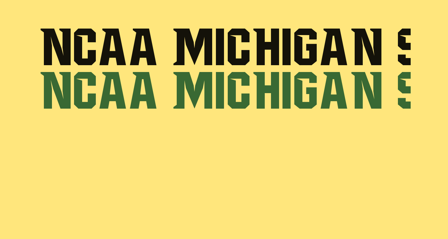 NCAA Michigan St Spartans free Font - What Font Is