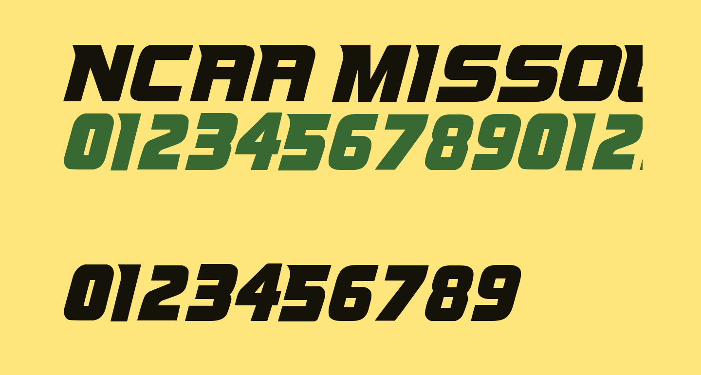 NCAA Missouri Tigers Bold free Font - What Font Is