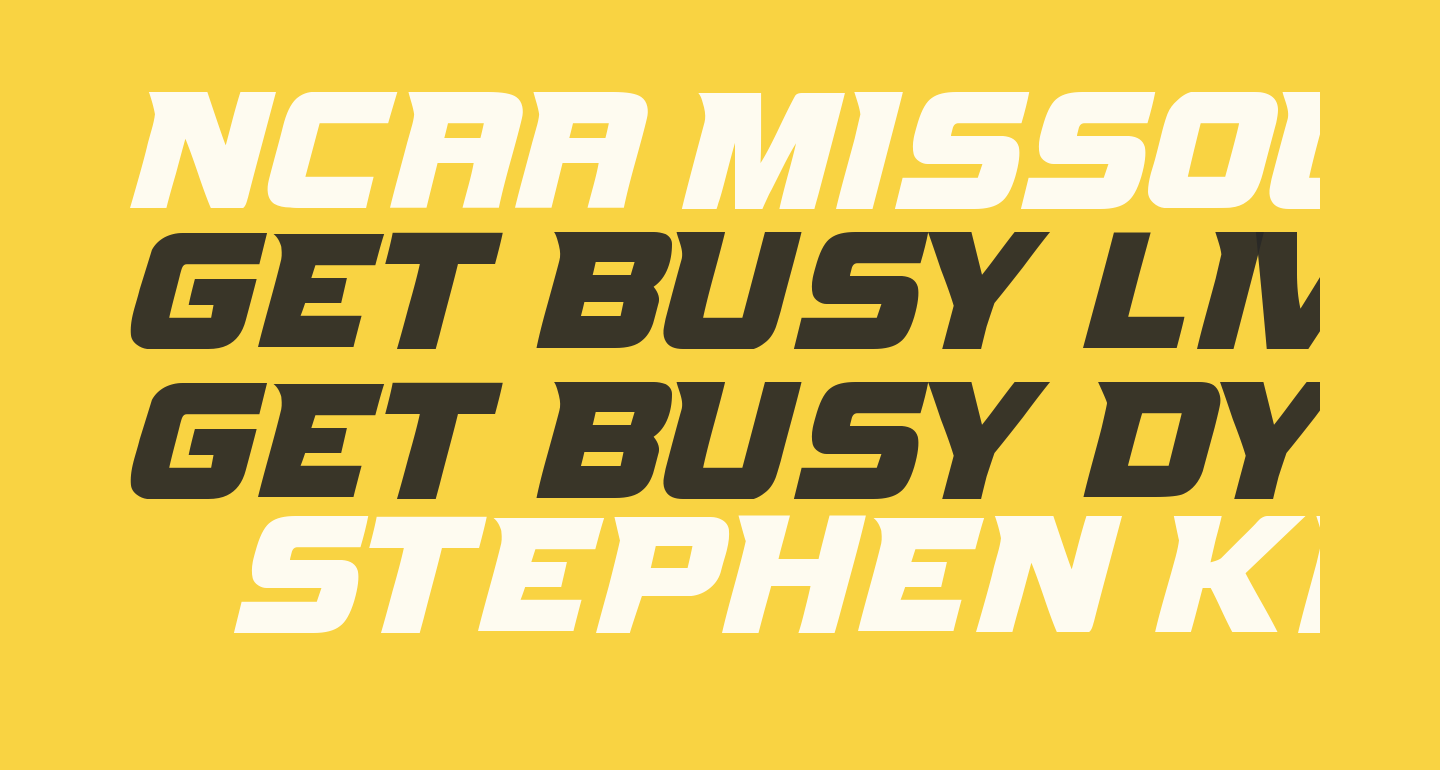 NCAA Missouri Tigers Bold free Font - What Font Is