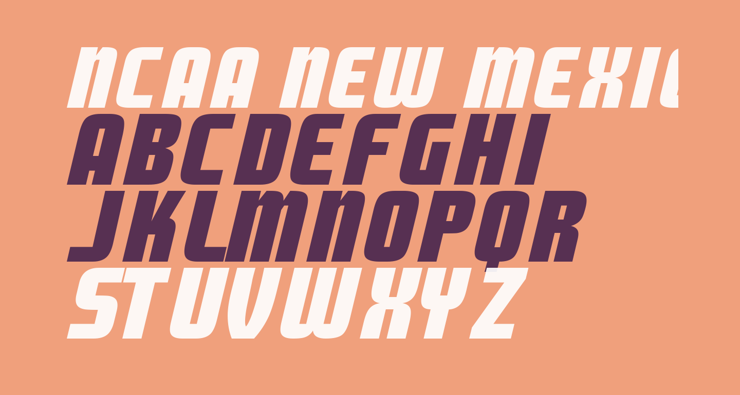 NCAA New Mexico Lobos free Font - What Font Is