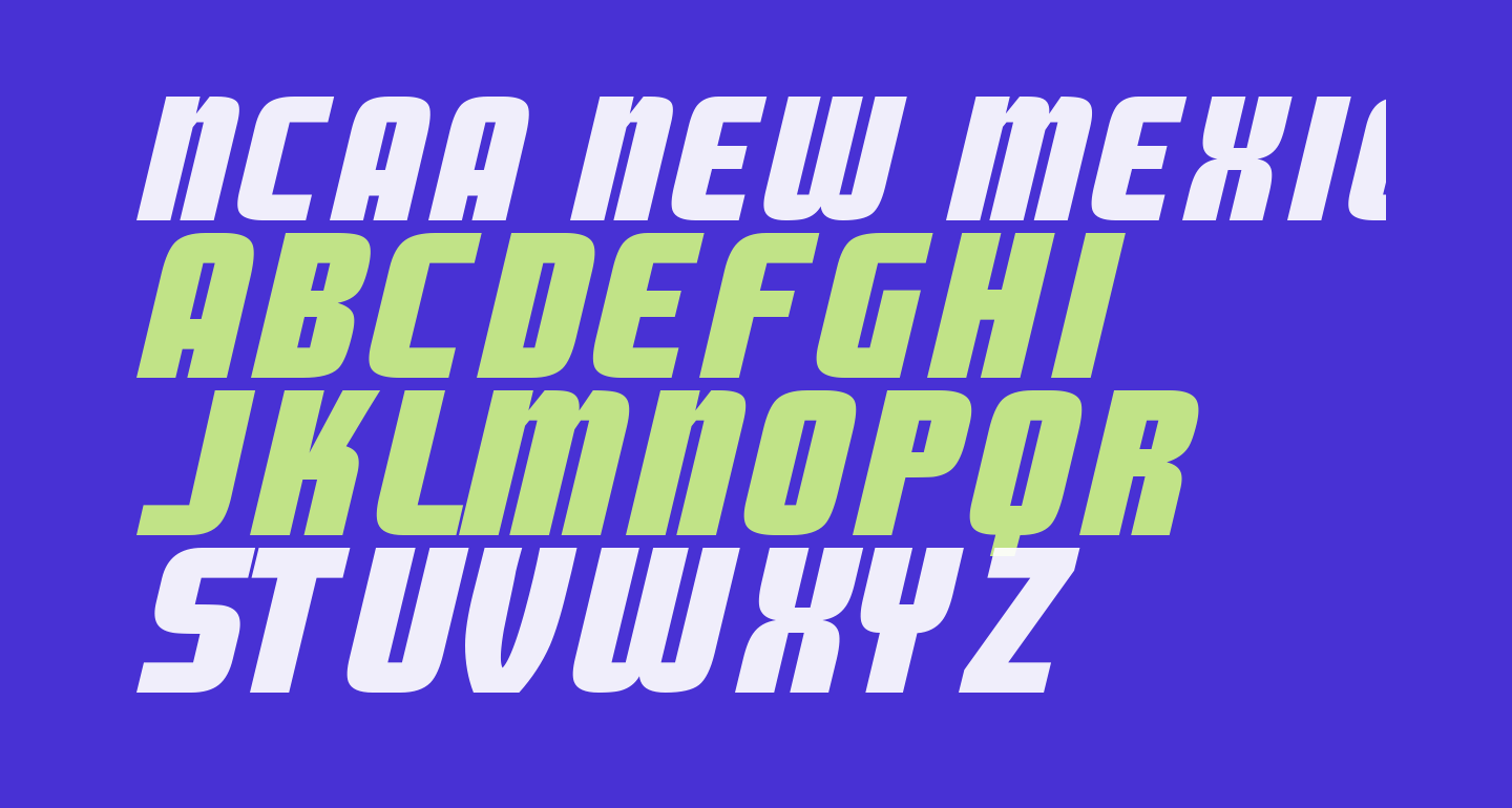 NCAA New Mexico Lobos free Font - What Font Is