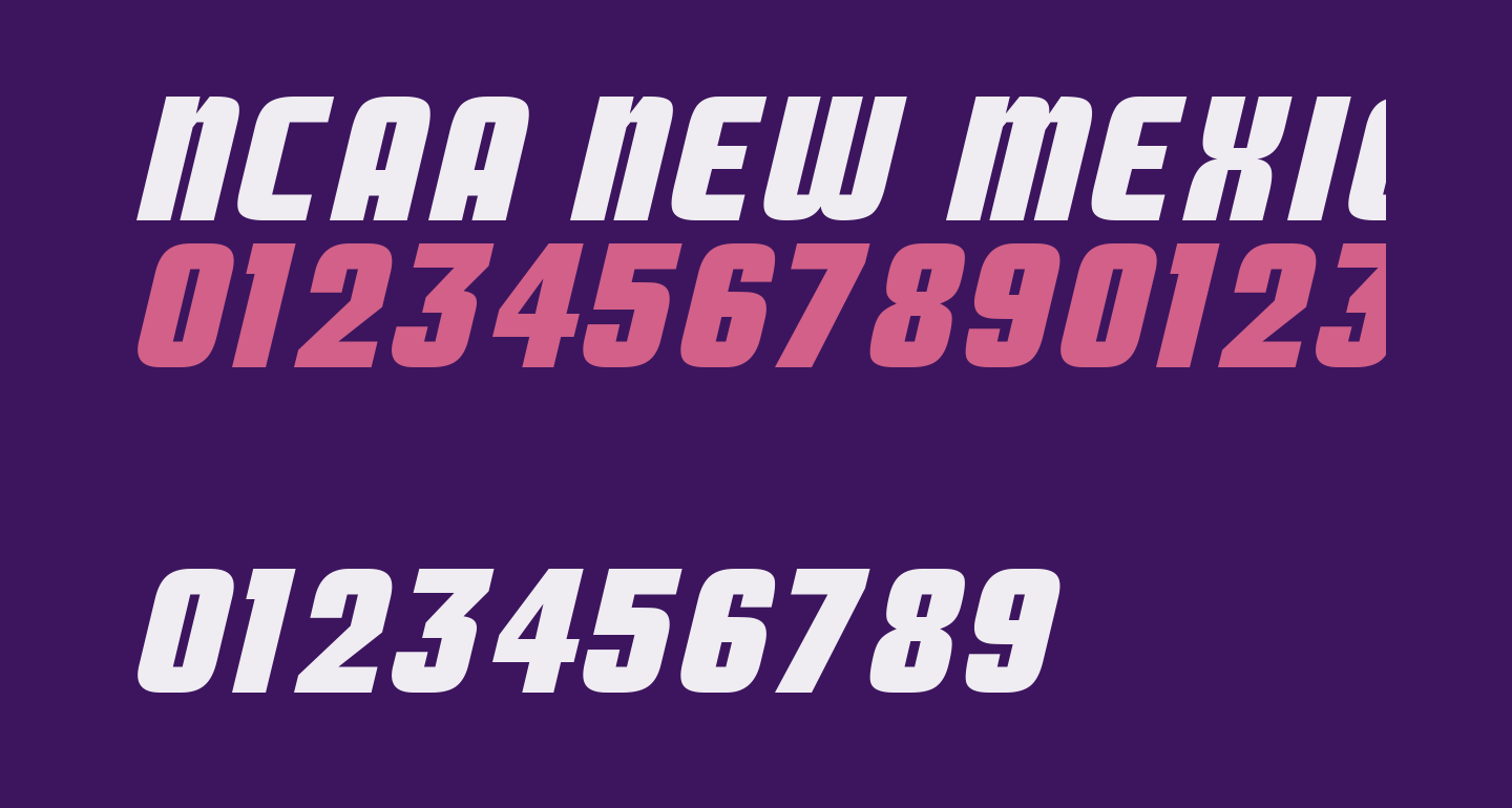 NCAA New Mexico Lobos free Font - What Font Is