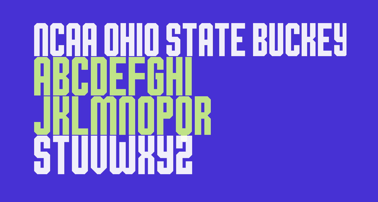 NCAA Ohio State Buckeyes free Font - What Font Is