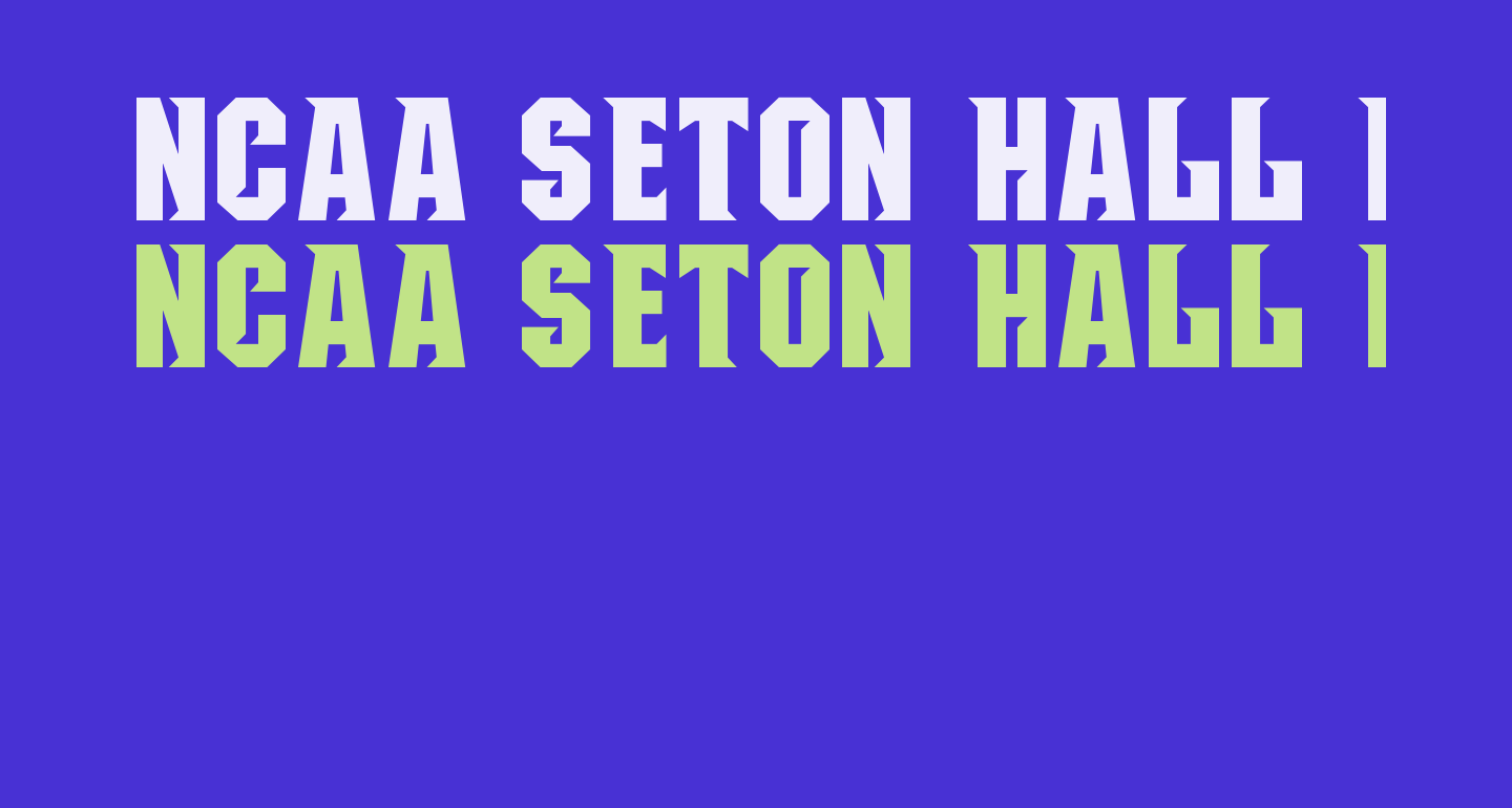 NCAA Seton Hall Pirates Bold free Font - What Font Is