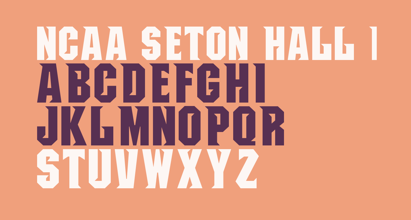 NCAA Seton Hall Pirates Bold free Font - What Font Is