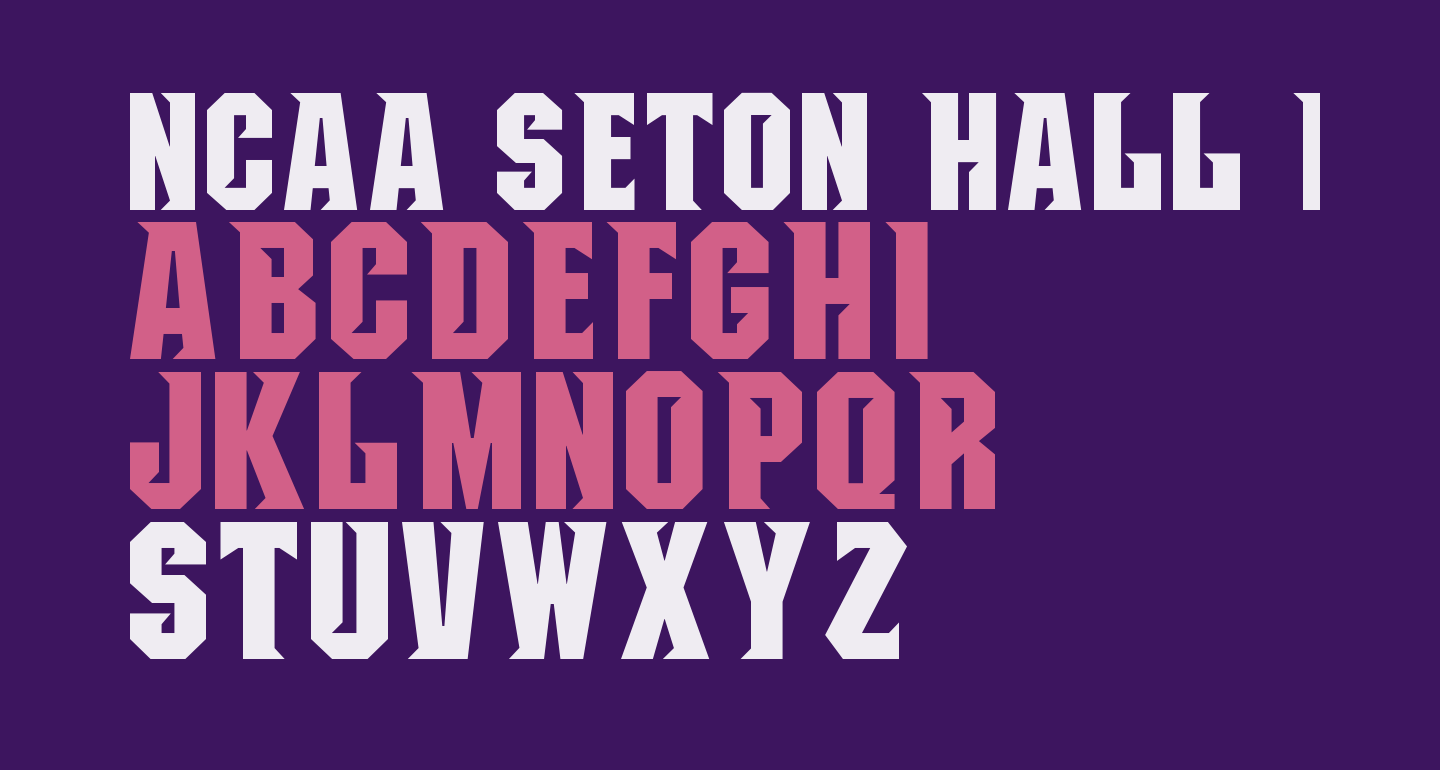 NCAA Seton Hall Pirates Bold free Font - What Font Is