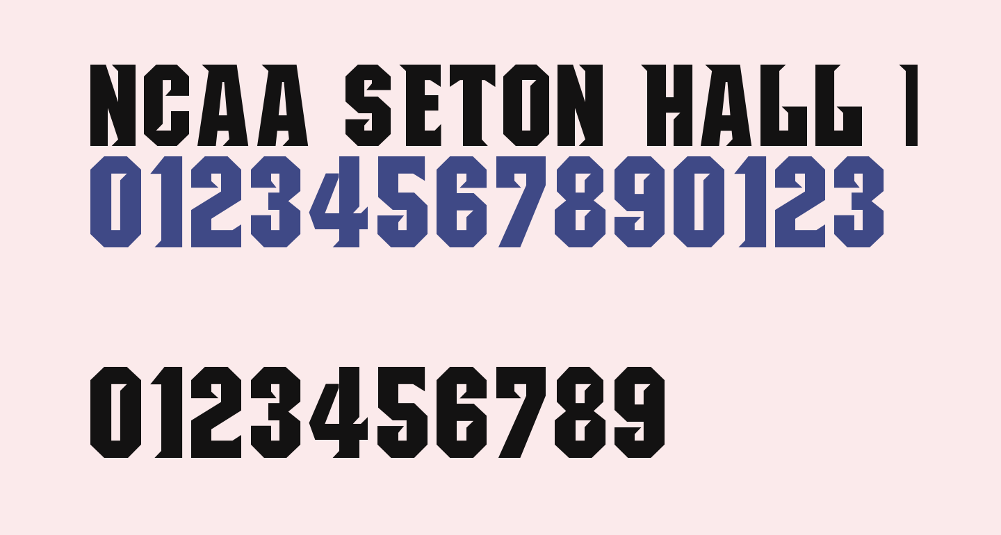 NCAA Seton Hall Pirates Bold free Font - What Font Is