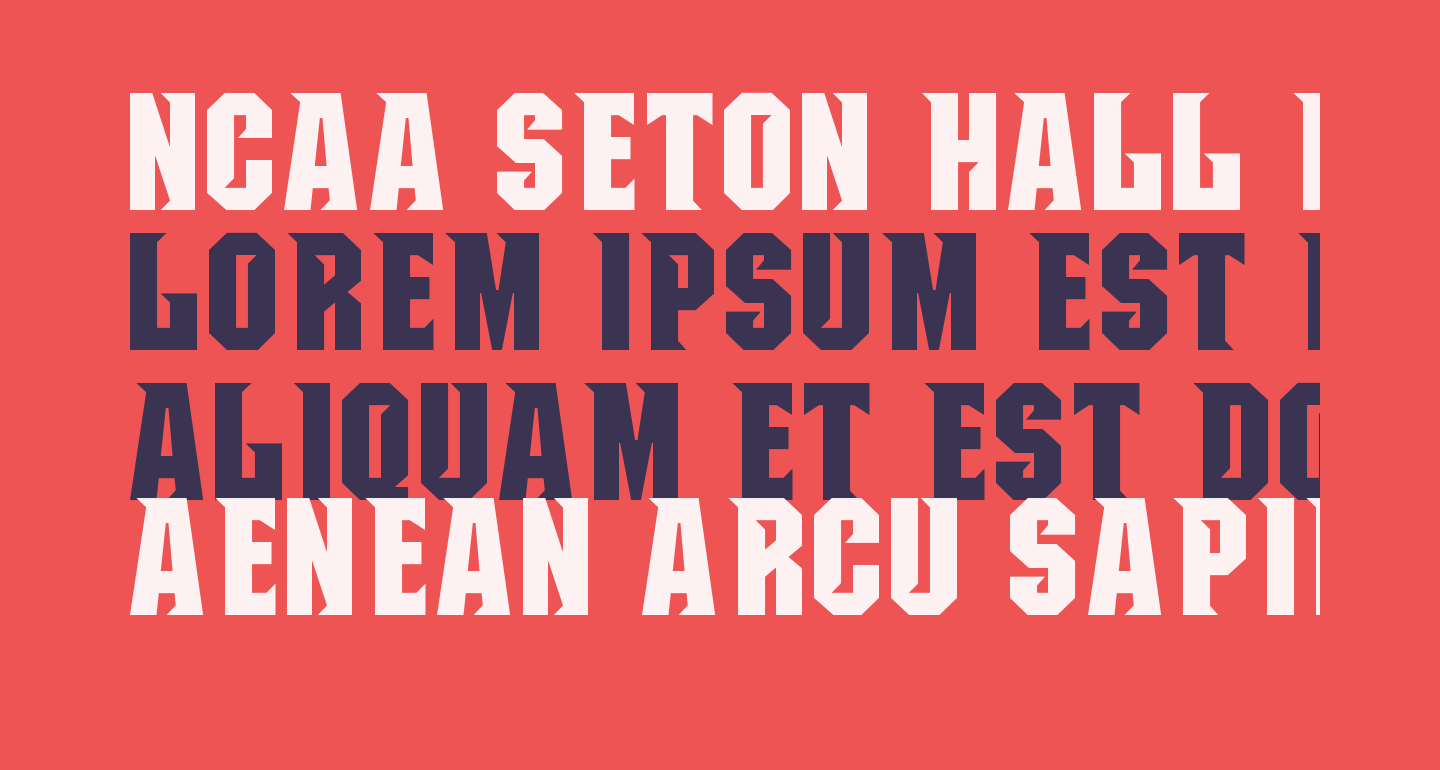 NCAA Seton Hall Pirates Bold free Font - What Font Is