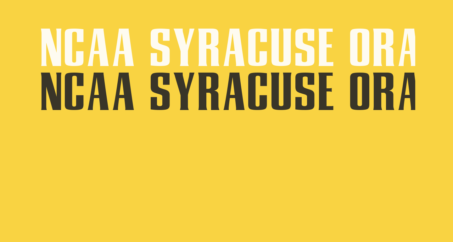 NCAA Syracuse Orange free Font - What Font Is