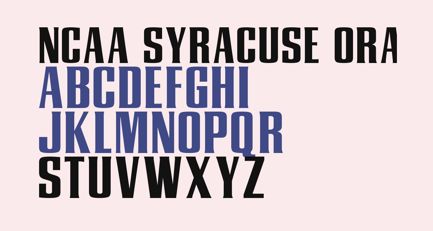 NCAA Syracuse Orange free Font - What Font Is