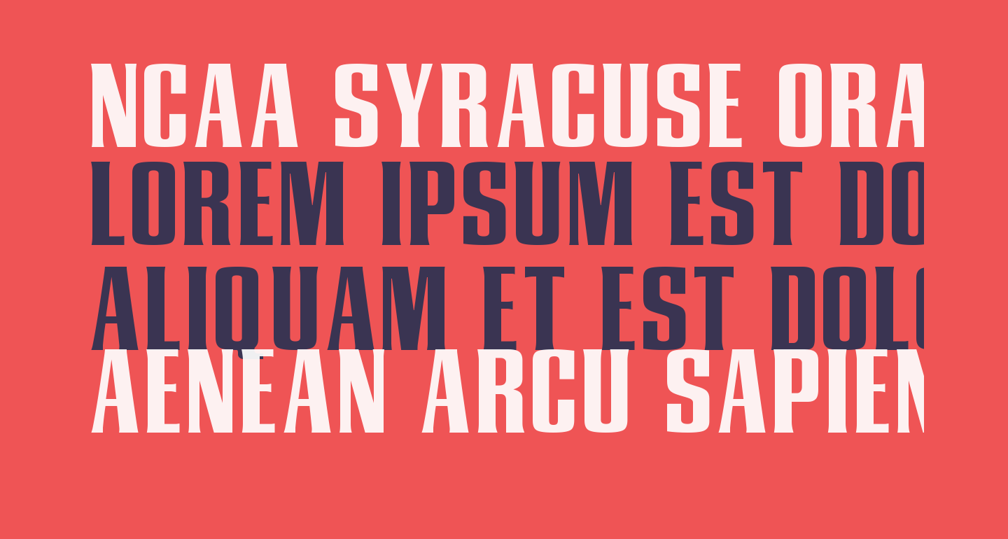 NCAA Syracuse Orange free Font - What Font Is