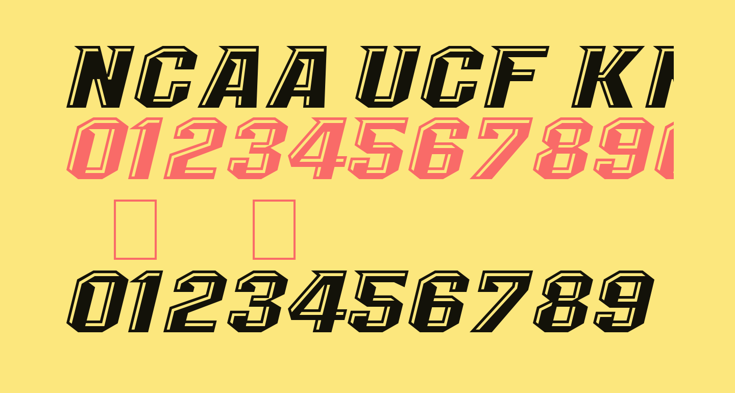 NCAA UCF Knights Undefined free Font - What Font Is