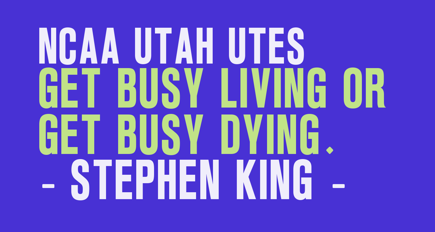 NCAA Utah Utes free Font - What Font Is