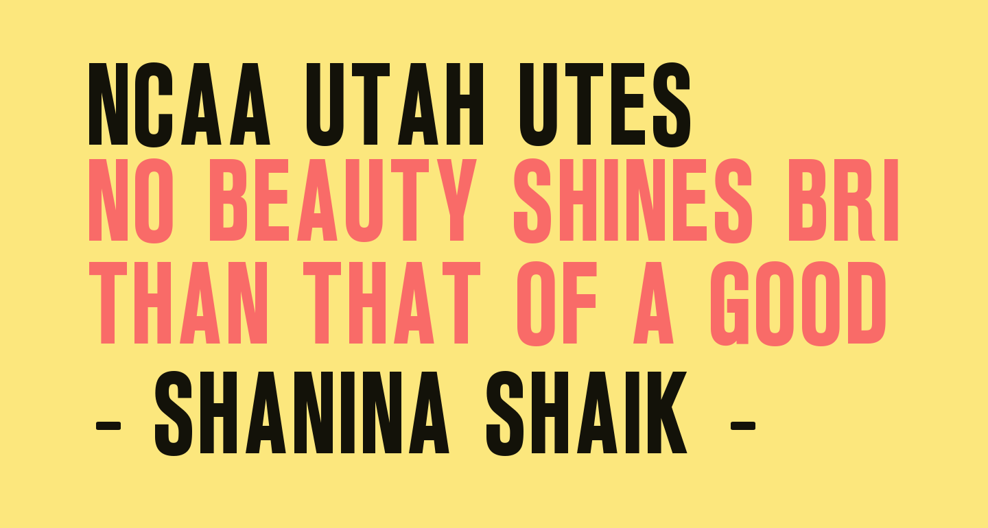 NCAA Utah Utes free Font - What Font Is