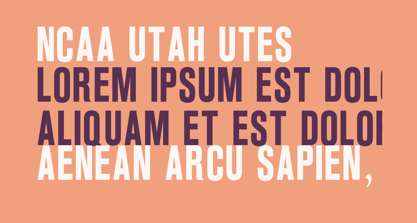 NCAA Utah Utes free Font - What Font Is