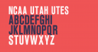 NCAA Utah Utes free Font - What Font Is