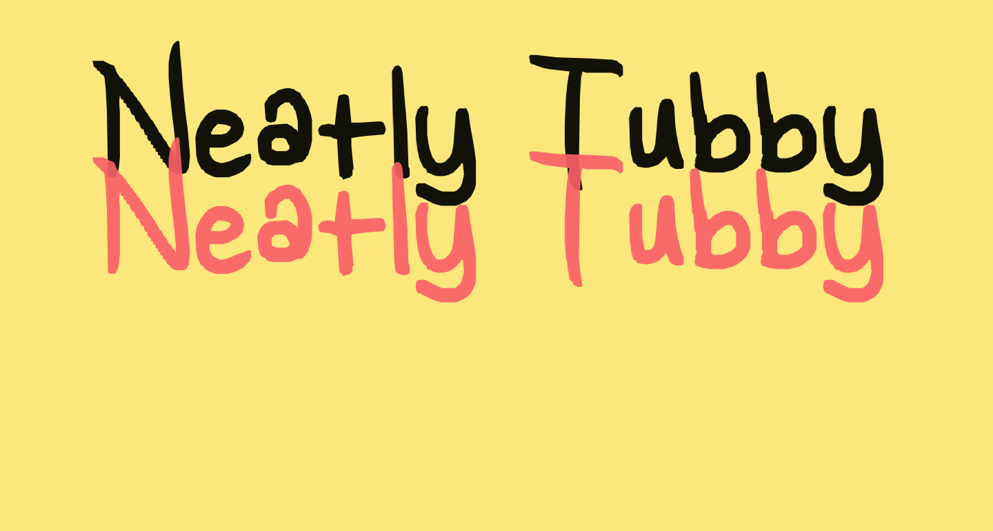 Neatly Tubby free Font - What Font Is