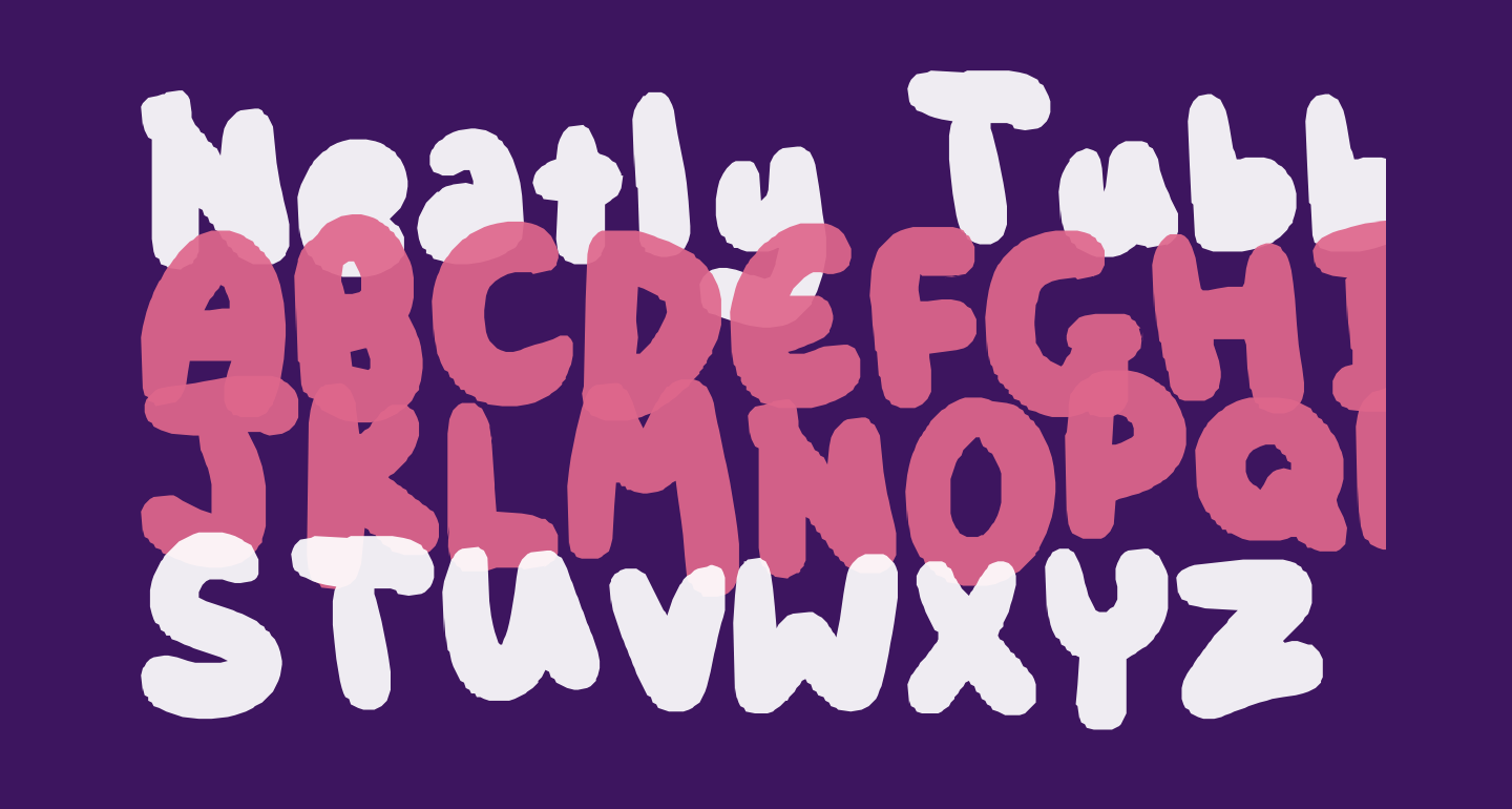 Neatly Tubby fat free Font - What Font Is