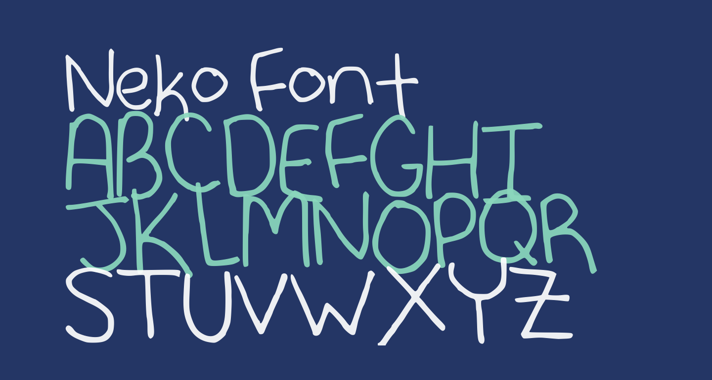 Neko free Font - What Font Is