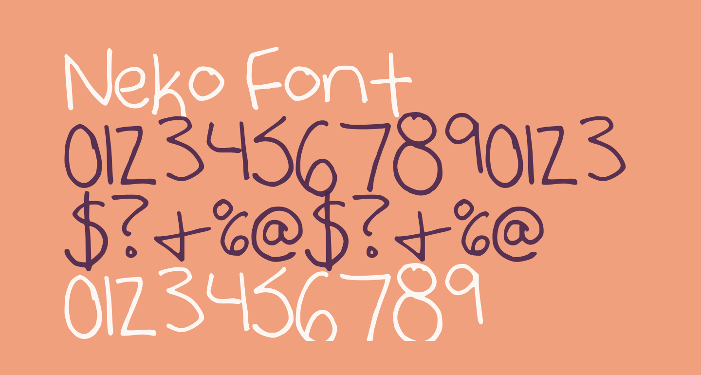 Neko free Font - What Font Is