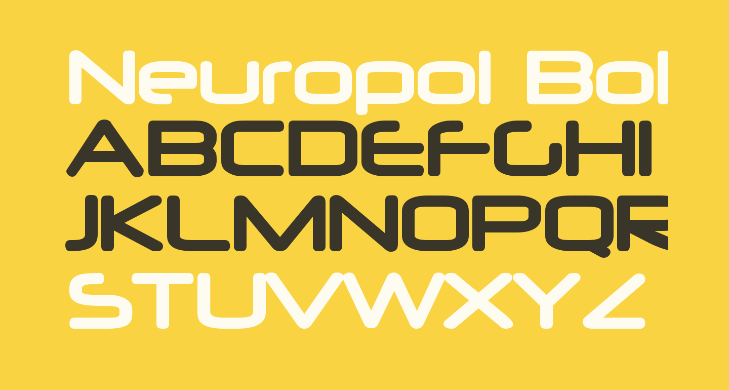 Neuropol Bold free Font - What Font Is