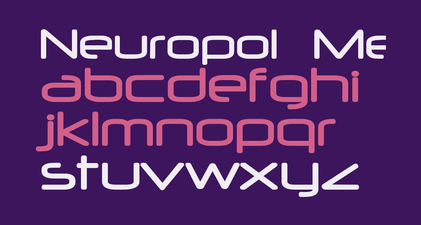 Neuropol Medium free Font - What Font Is