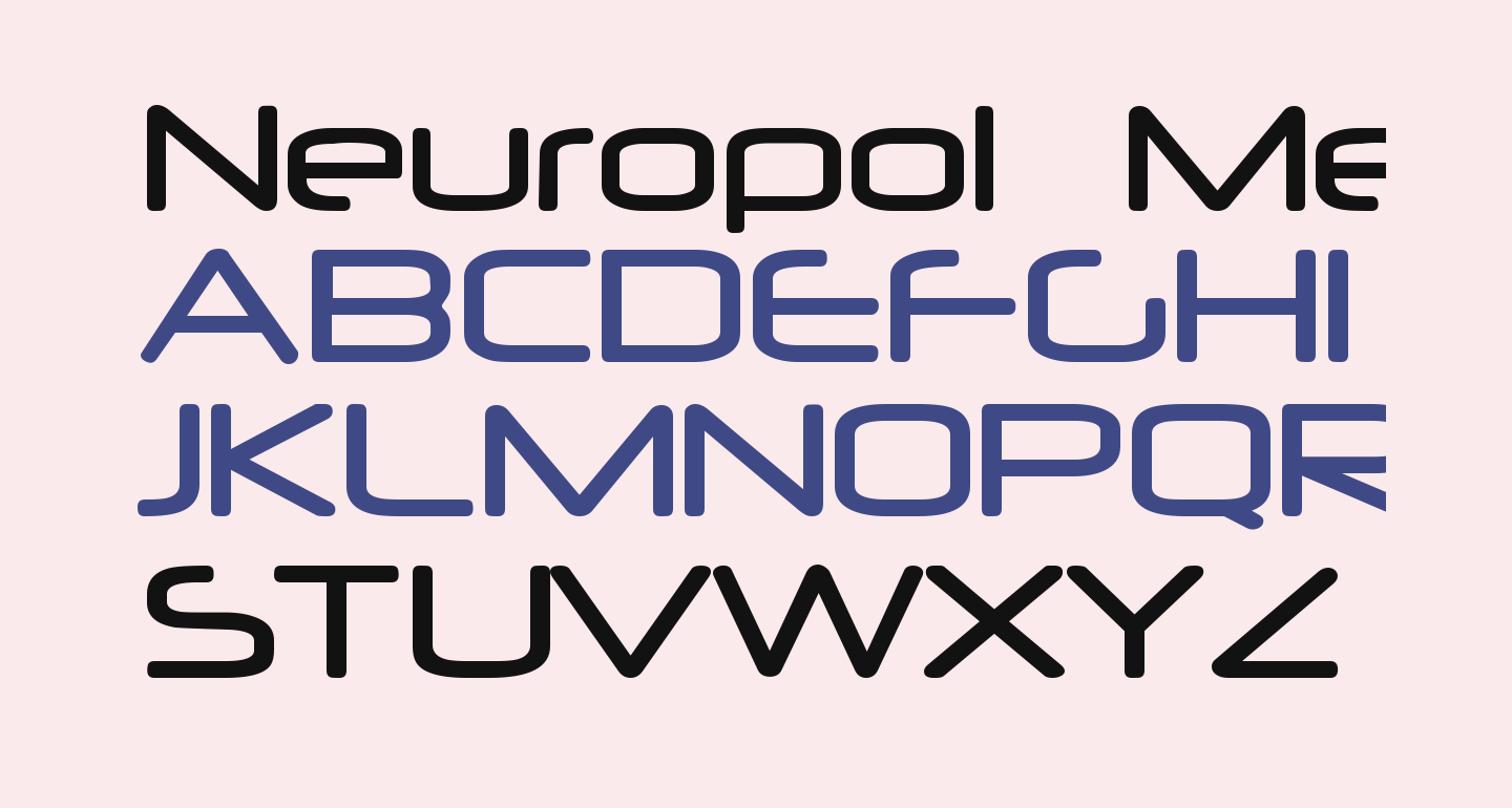 Neuropol Medium free Font - What Font Is