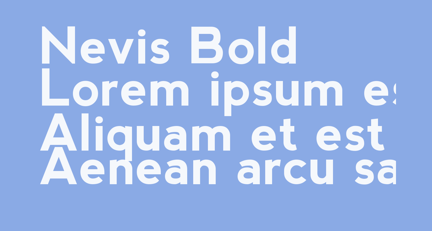 Nevis Bold free Font - What Font Is