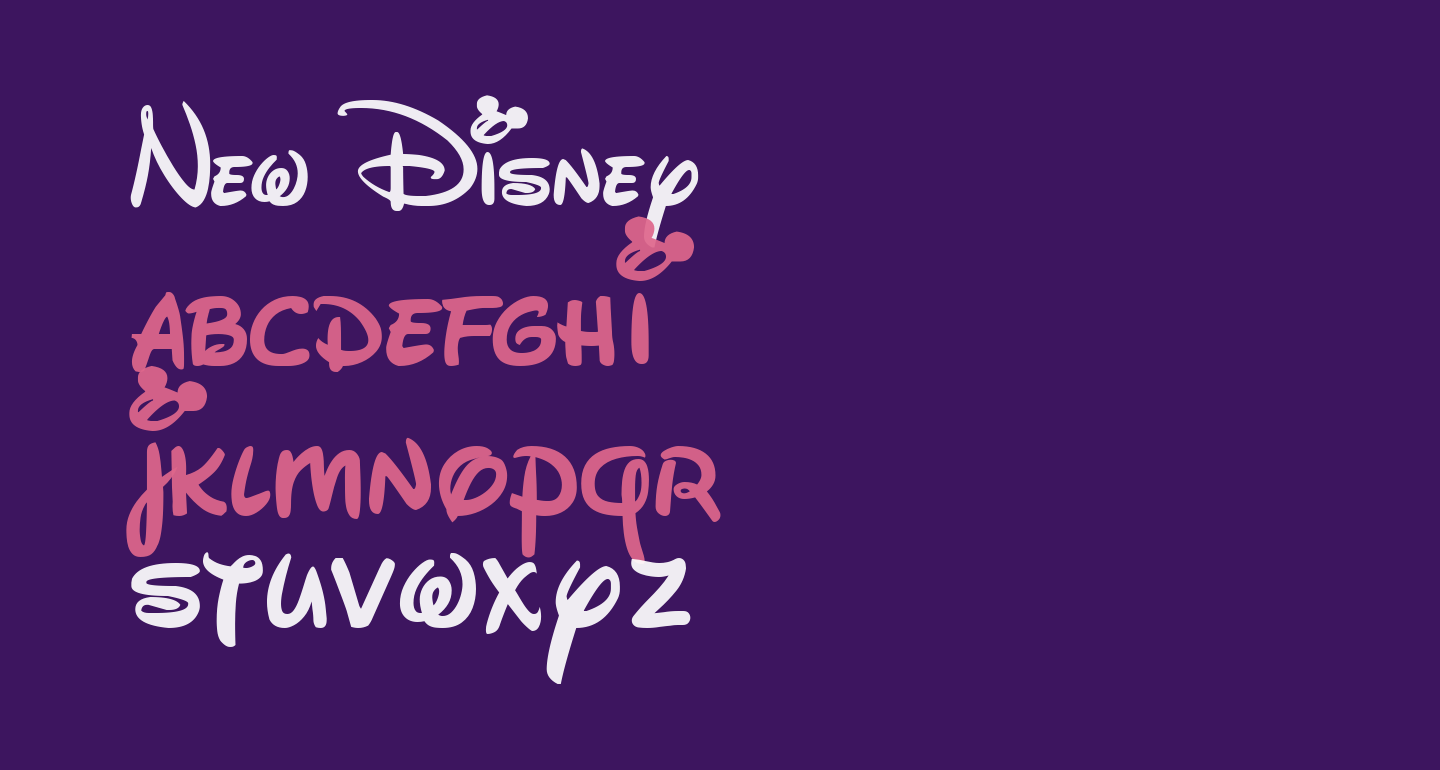New Disney free Font - What Font Is