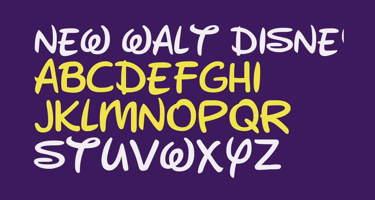 New Walt Disney UI free Font - What Font Is
