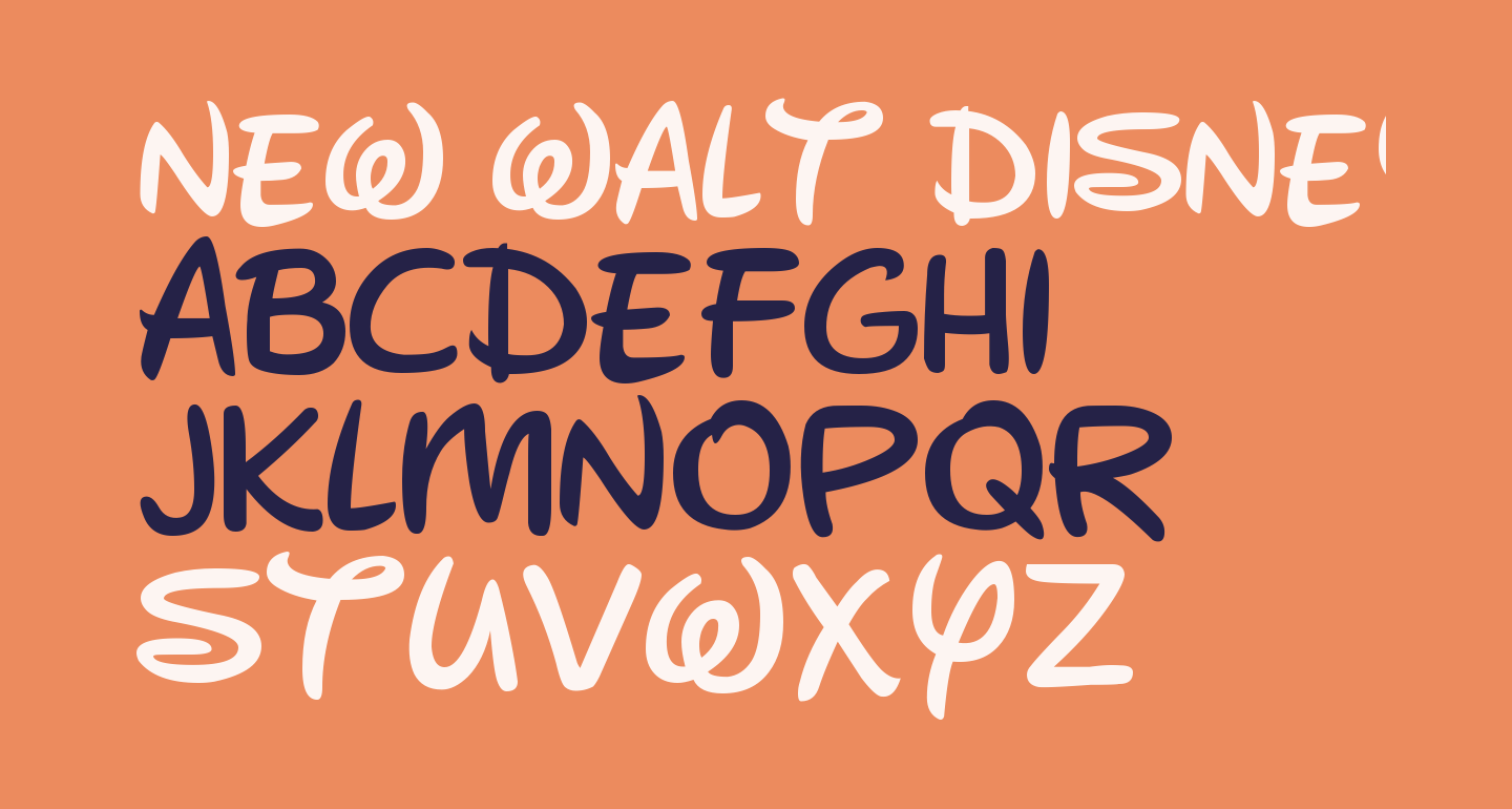 New Walt Disney UI free Font - What Font Is