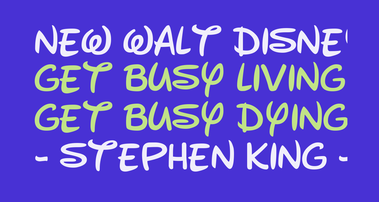 New Walt Disney UI free Font - What Font Is