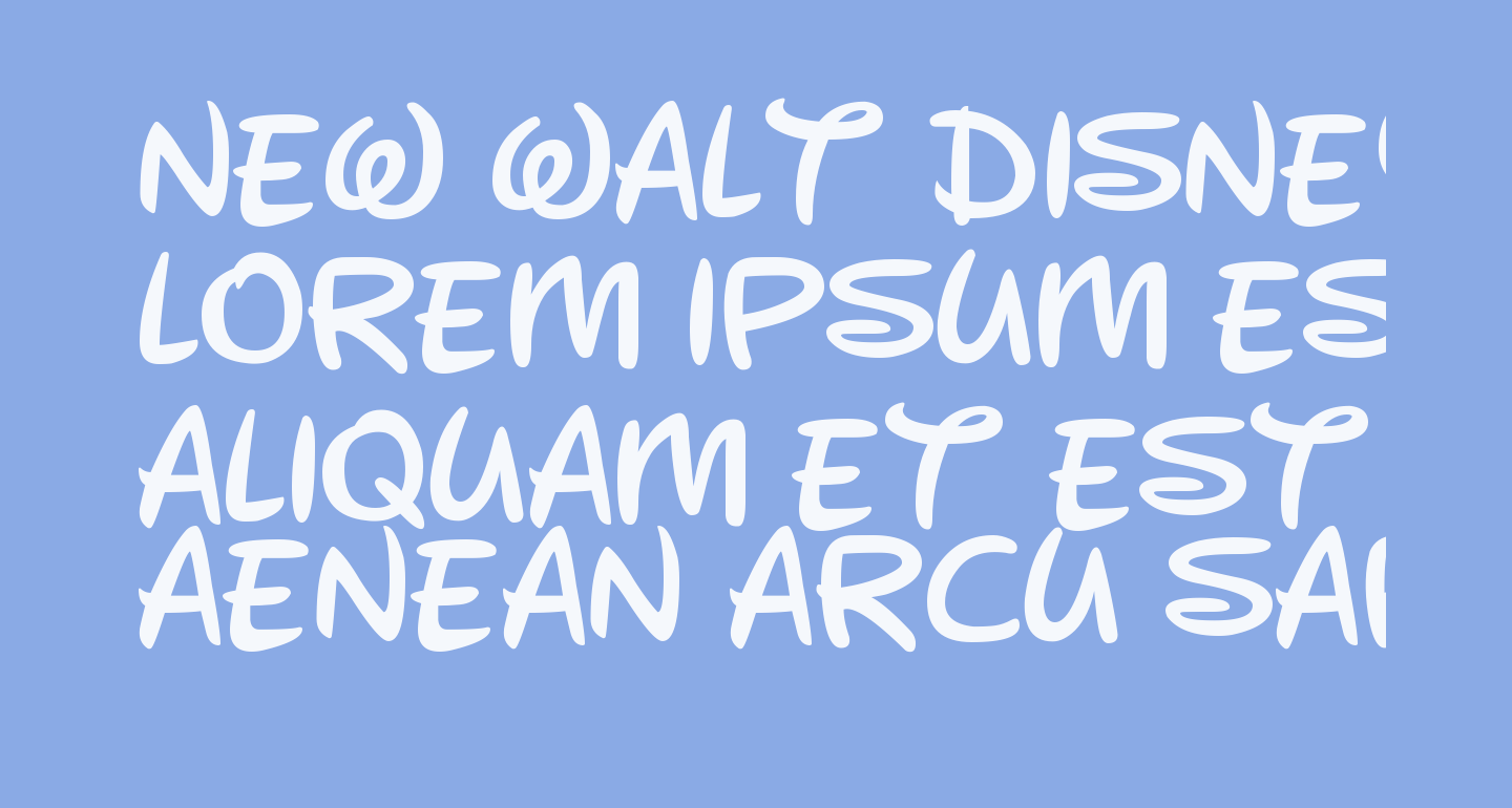 New Walt Disney UI free Font - What Font Is