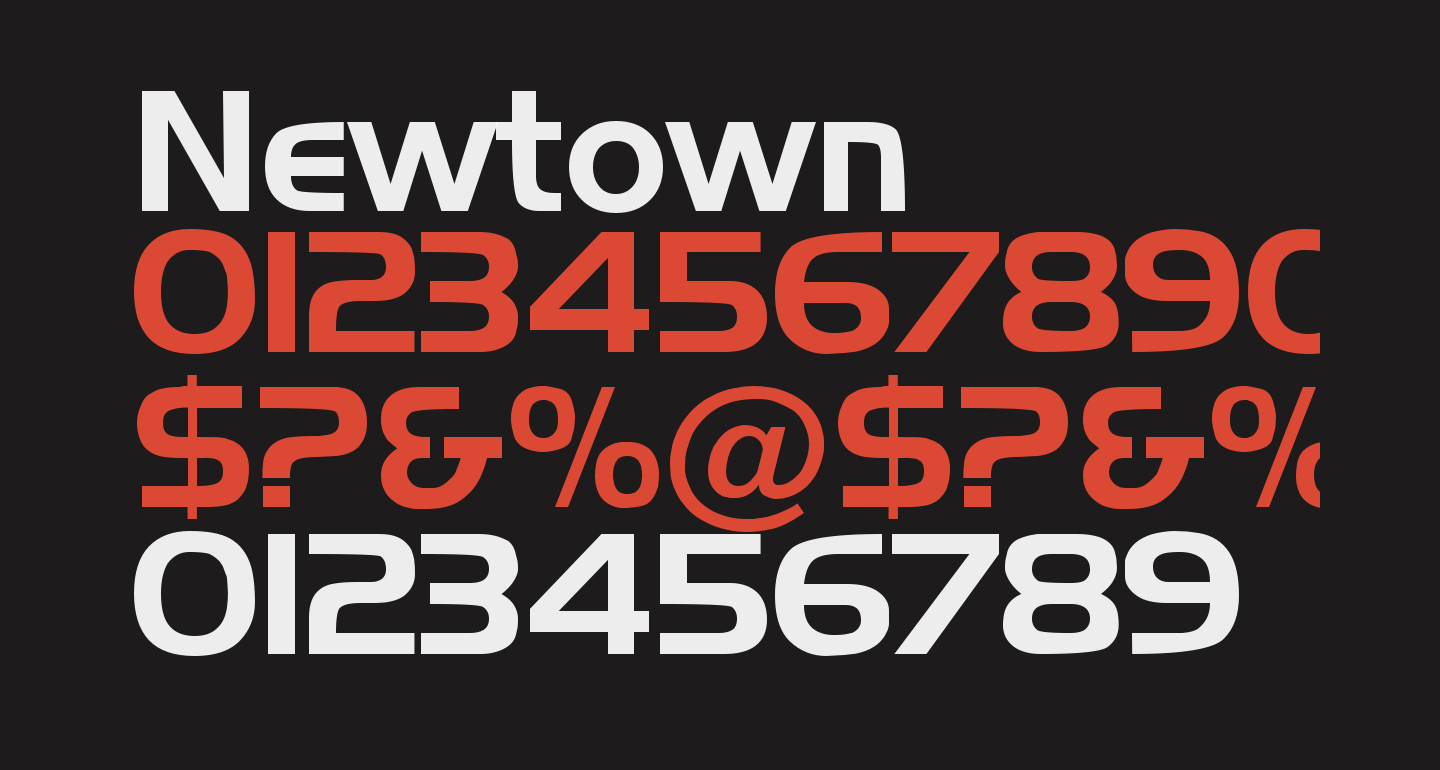Newtown free Font - What Font Is