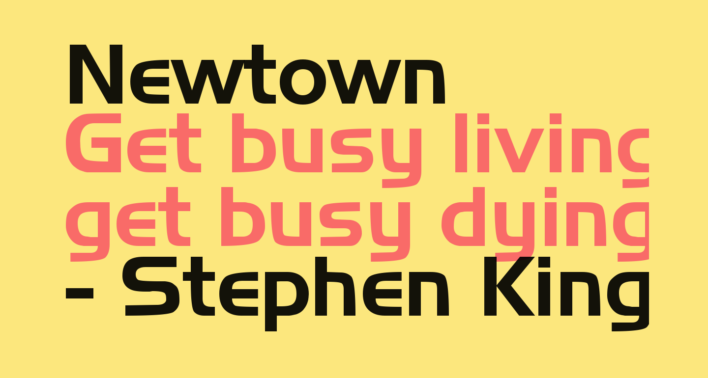 Newtown free Font - What Font Is