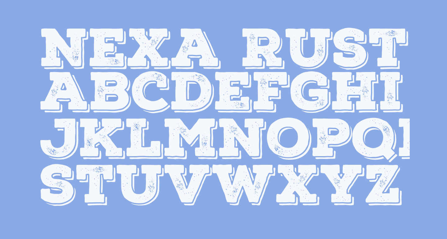 Nexa Rust Slab Black Shadow 01 free Font - What Font Is