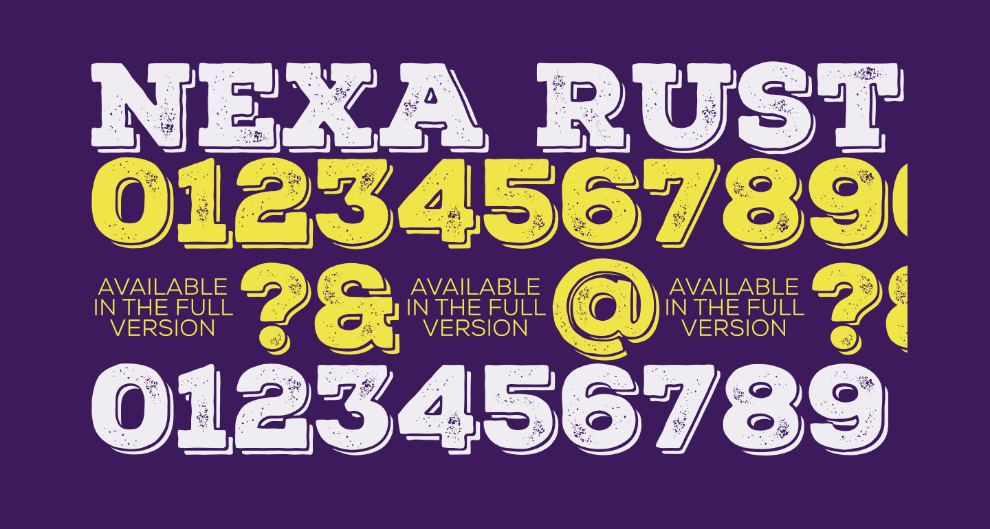 Nexa Rust Slab Black Shadow 01 free Font - What Font Is