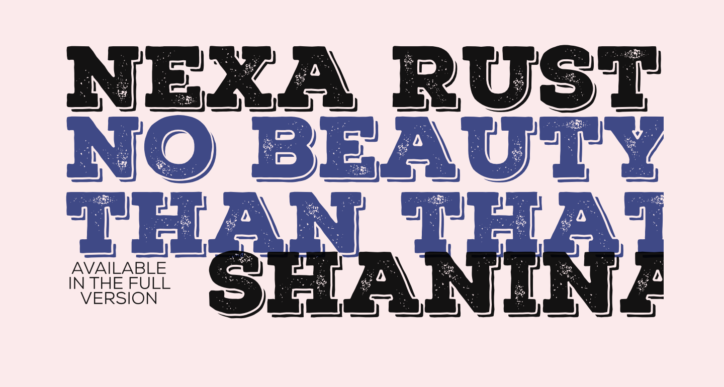 Nexa Rust Slab Black Shadow 01 free Font - What Font Is